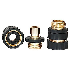 3/4 Inch Garden Hose Quick Connector Fittings Value Pack Quick Release Hose Connect for RV Water Hose and Spray Nozzle