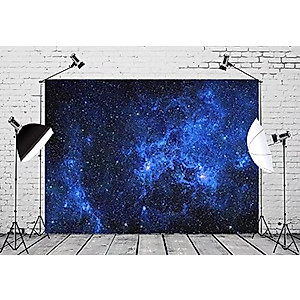 BELECO 7x5ft Fabric Galaxy Stars Backdrop Starry Night Sky Outer Space Galaxy Backdrop Universe Nebula Photography Background Kids Space Party Birthday Baby Shower Decorations Banner Photo Booth Props