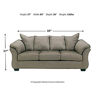 Signature Design by Ashley Darcy Casual Plush Sofa, Grayish Brown