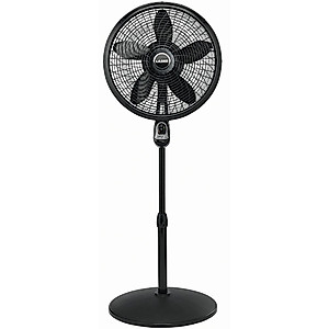 Lasko 2 x 1843 18" Remote Control Cyclone Pedestal Fan, Black