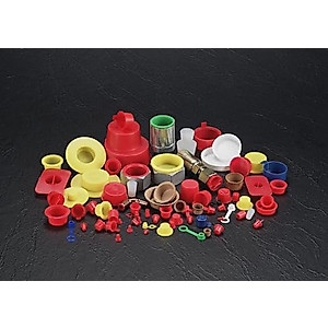 Caplugs T-12X T Series – Plastic Tapered Cap and Plug, 1000 Pack, Red LD-PE, Cap OD 0.855" x Plug ID 1.04" Protective Closures, Dust and Moisture Seals, MIL Spec, SAE Fittings, Hydraulic, EZ Remove