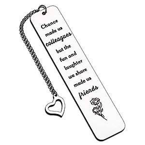 Coworker Leaving Gift Bookmark for Coworker Farewell Going Away Gift Good Bye Retirement Gifts for Women Colleague Friend Thank You for Boss Leader BFF Men Birthday Boss Day Going Away Goodbye