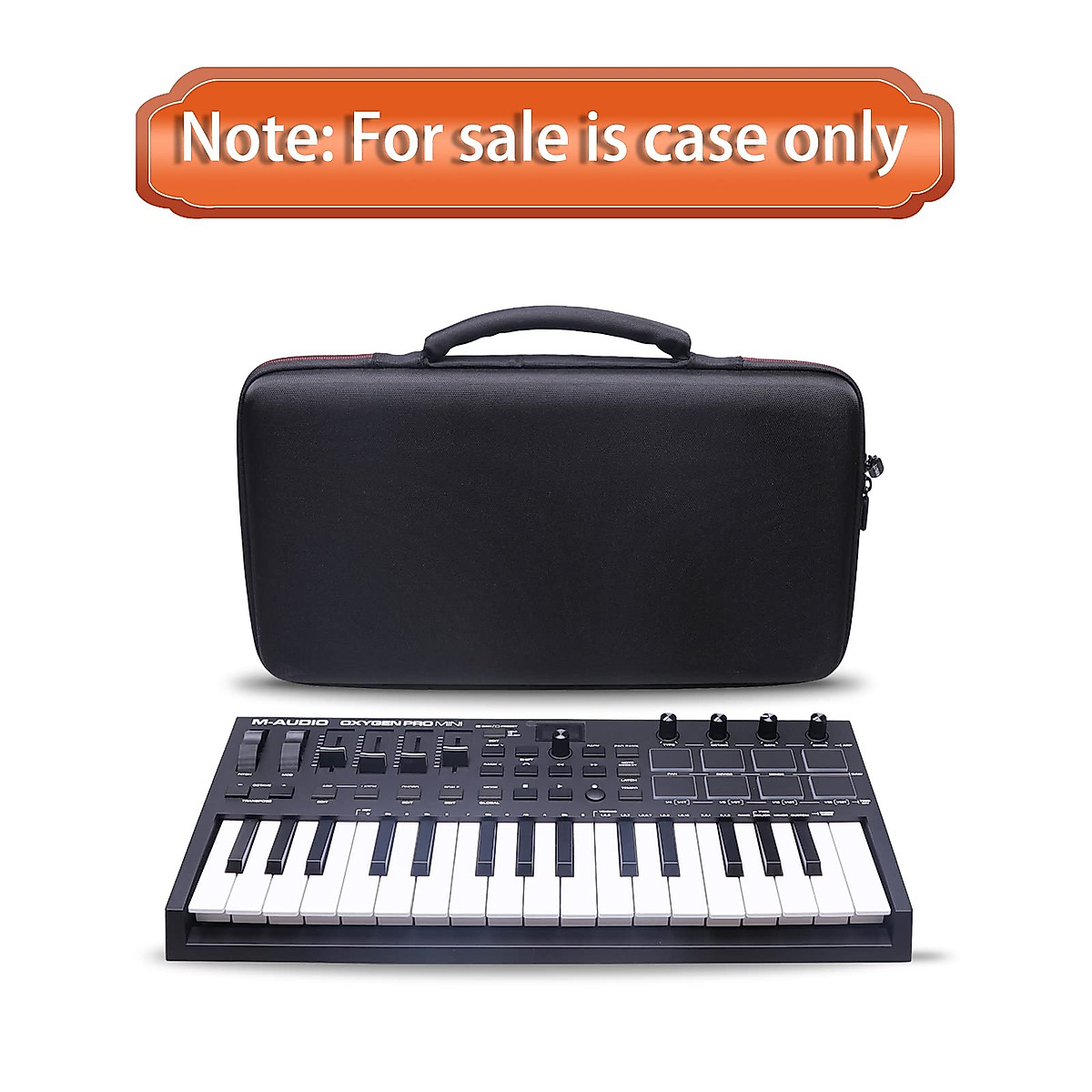 LTGEM Hard Case for M-Audio Oxygen Pro Mini – 32 Key USB MIDI Keyboard Controller