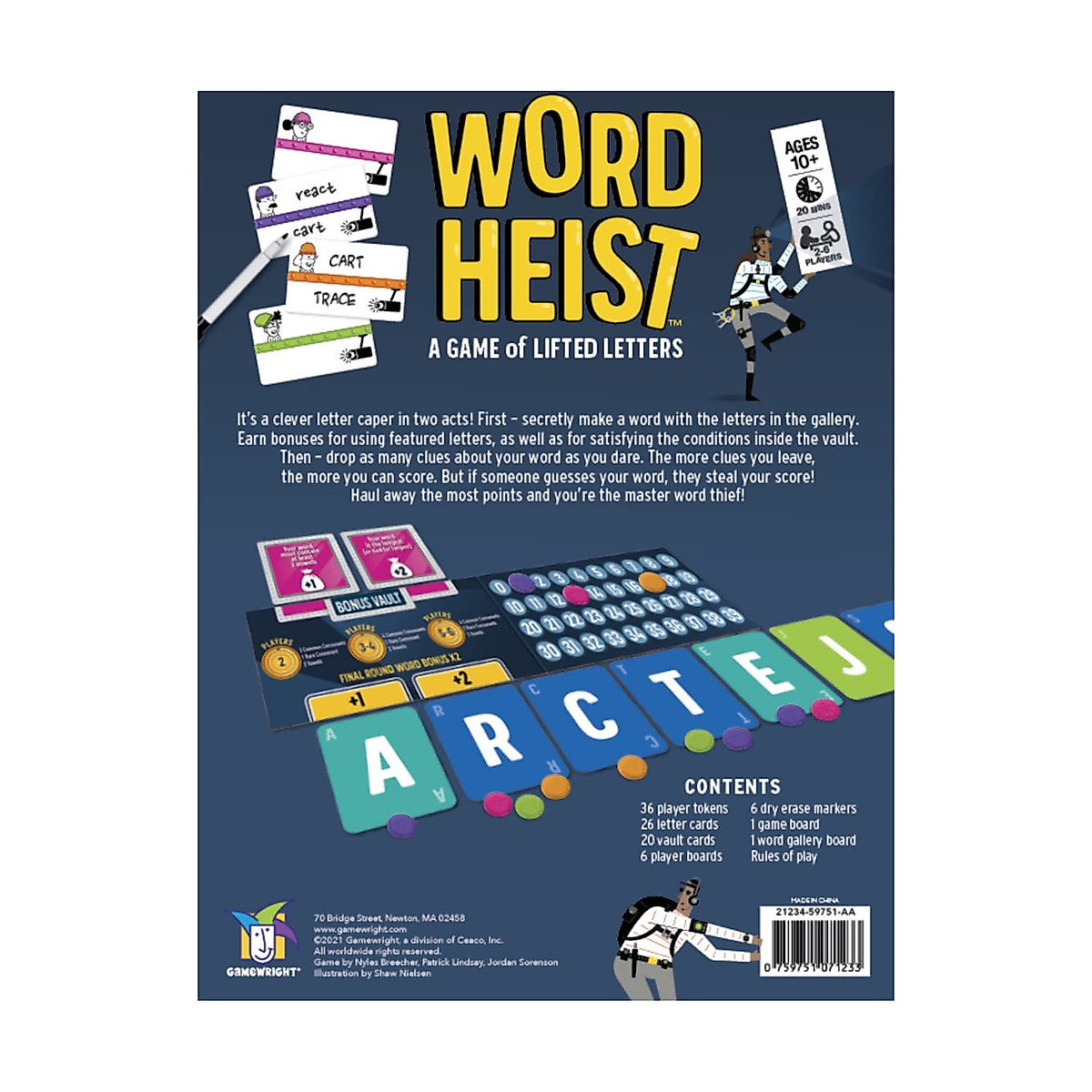 Gamewright - Word Heist - A Game of Lifted Letters