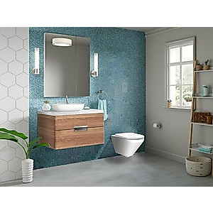 Kohler Maxstow Frameless Surface Mount Bathroom Medicine Cabinet, 30" W X 40" H, Dark Anodized Aluminum