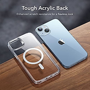 ESR for iPhone 14 Case/iPhone 13 Case, Compatible with MagSafe, Shockproof Military-Grade Protection, Magnetic Phone Case for iPhone 14/13, Classic Hybrid Case (HaloLock), Clear