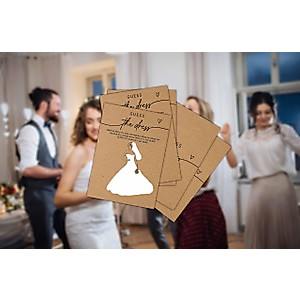 Kraft Bridal Shower Games, Guess the Dress Bachelorette Party Games, Kraft Engagement Party Games For 25 Guests, Weddingdecorations (Kraft003)