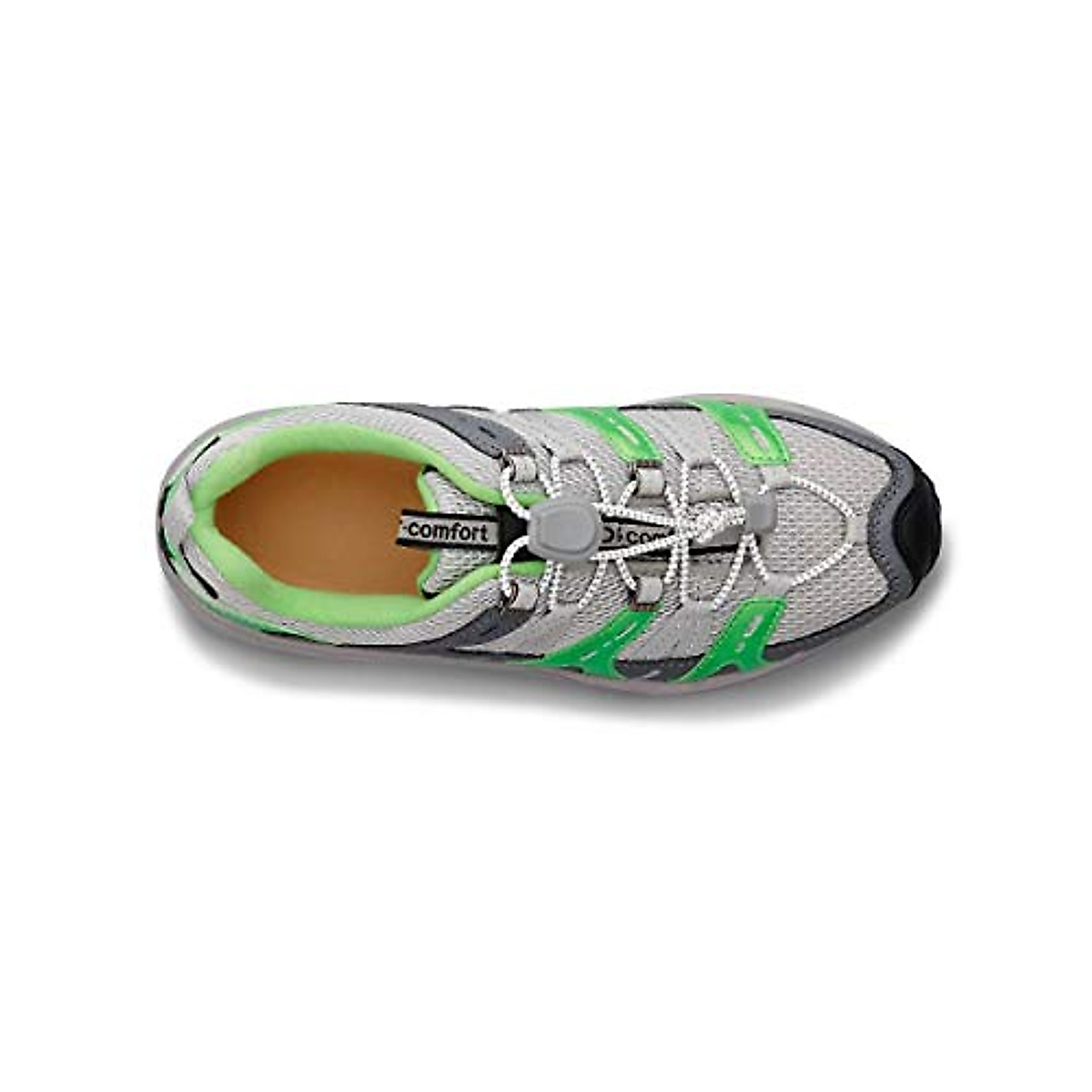 Dr. Comfort Refresh Women's Therapeutic Diabetic Extra Depth Shoe: Grey/Lime 10 Wide (C-D)