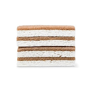Full Circle in a Nutshell Walnut Shell Non-Scratch Scrubber Sponge, Pack of 3