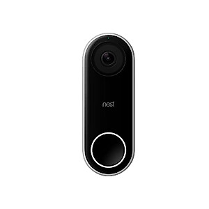 Google Nest Hello Front Door Bundle with 7 inch Display and Wired Camera Doorbell and Wired Nest Cam Outdoor Security Camera