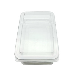 Neffliwe 2 Pack Clear Polypropylene Mini Storage Containers Box for Kpop Photocard Sleeves Sticker Organizer Case with Lid for Lomo Cards Craft Stickers (3.2" W x 4.8L x 2" H)