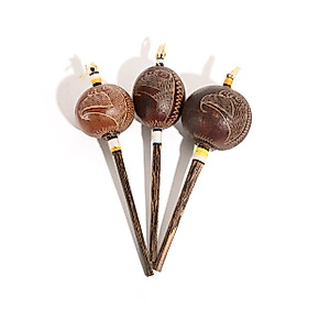 Peruvian Amazon Gourd Rattle - Eagle/Condor Medium (orange size)