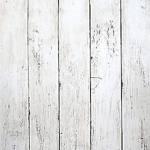 CiCiwind Peel and Stick Wallpaper White Wood Wallpaper Wood White Wallpaper Removable Vintage Wood Plank Wallpaper Self Adhesive Decorative Wall Covering Vinyl Film Shelf Drawer 78.7”x17.7”