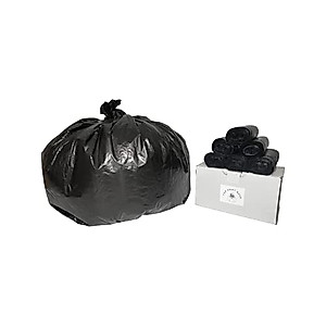Top Knot Bags 45 Gallon Garbage Trash Bag 40X48" Black 150 Count Can Liner Bulk 40 Gallon 42 Gallon 44 Gallon Made in USA
