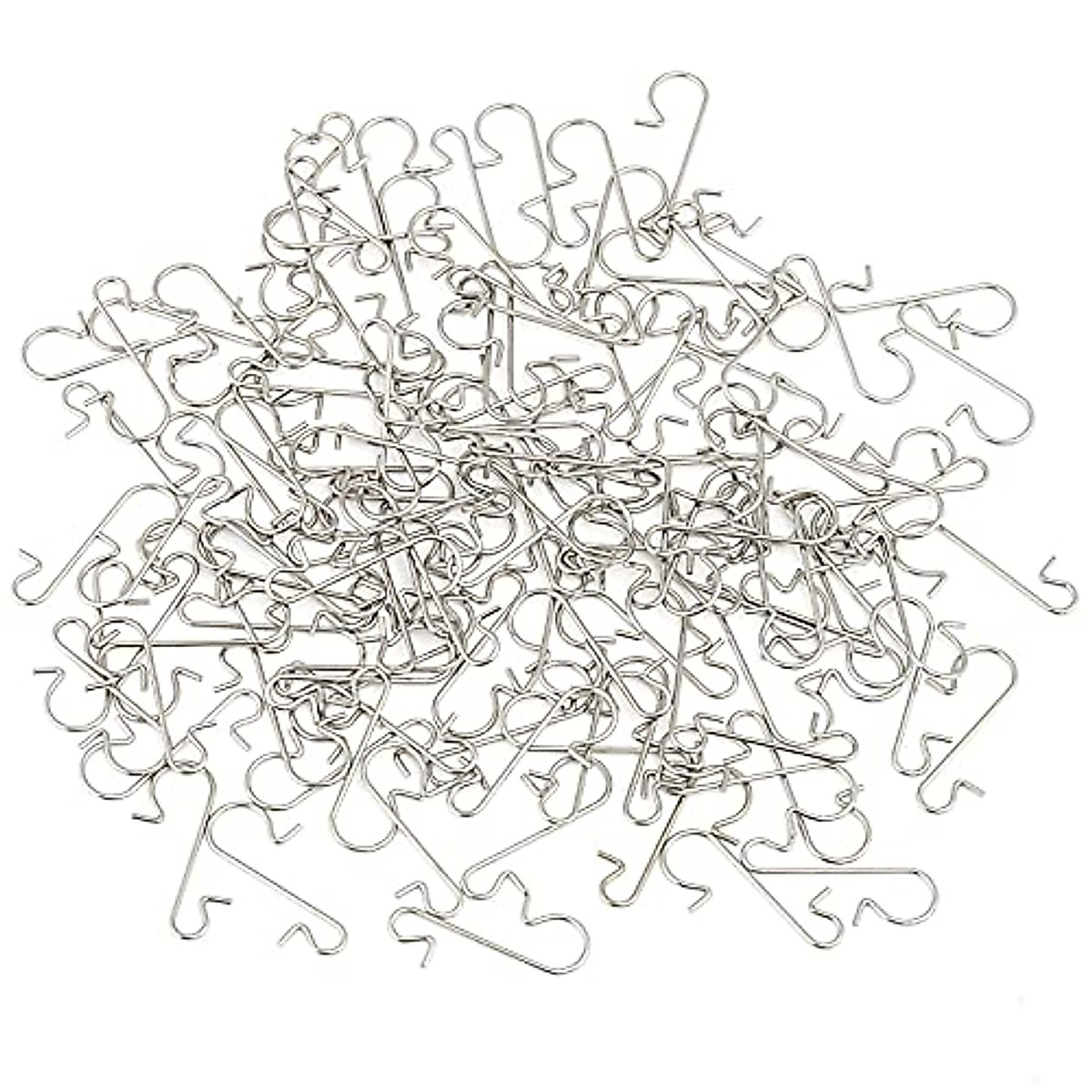 Naler Ornament Hooks Stainless Steel S-Shaped Hangers for Christmas Ornaments Decorations, 120 Pack