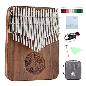 LOOP Kalimba Thumb Piano 32 Key C-Tuned Musical Instruments Double Layer Flat Board Popular Board Instrument with Kalimba Song Book,Tuning & More for Children Adults Beginners and Professionals