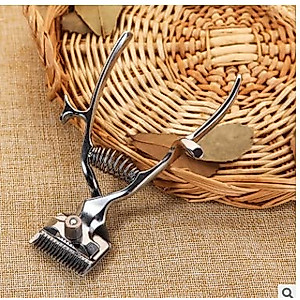 QWQ69 Barber Tools Hand Hair Clippers Manual Metal Portable Trimmer Cutter