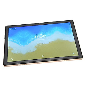 LBEC Dual Band Tablet, 2.4G 5G 4G RAM Gold Tablet Octa Core Chip Dual SIM Dual Standby for Home for Kids US Plug