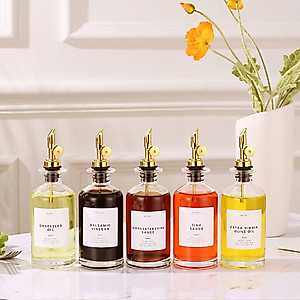 MoliMoli Minimalist Labels, Pantry Labels, Kitchen Labels, Organization Labels Set Including Oil Labels for Bottles, Cooking Sauce and Wine Labels, and Coffee Syrup Labels for Coffee bar