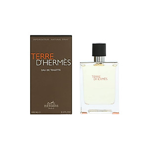 HERMÉS Terre D'Hermes Eau de Toilette spray for Men, 3.3 Ounce