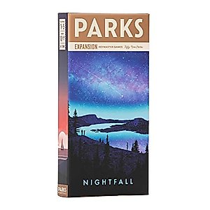Parks: Nightfall Expansion - add Camping and Night Themed Parks to The Parks Board Game