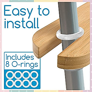 Impresa Bamboo Foot Rest for IKEA High Chair Accessories - High Chair Foot Rest To Increase Your Baby's Comfort While Eating - Impresa Wooden Foot Rest Compatible with IKEA Antilop High Chair and More