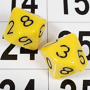 LEARNING ADVANTAGE 7340 10-Sided Dice - Set of 12 - Hands-On Math Manipulative - Teach Early Numeracy - Math Games for Kids