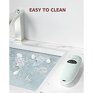 Baby Nasal Aspirator | Baby Nose Sucker | Baby Nose Cleaner, Automatic Booger Sucker for Baby, Rechargeable, with Pause & Music & Light Function（Green）