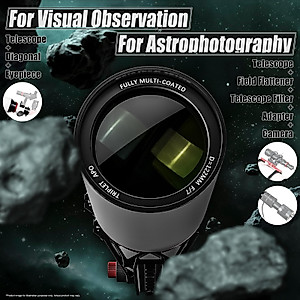 SVBONY SV550 APO Telescope, 122mm F7 Triplet Apochromatic Refractor Telescope, Professional Astronomical Telescope with 300mm Versatile V-Style Dovetail for Astrophotography and Visual with Bag
