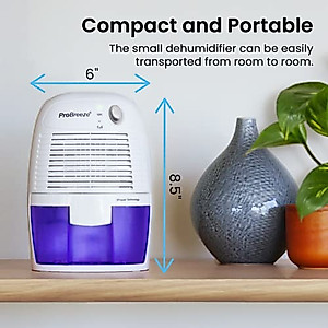 Pro Breeze Dehumidifiers for Home,225sqft Small Dehumidifiers for Room,16oz Tank Portable Closet Dehumidifier Removes Humidity Mini Small Dehumidifier for Bathroom Dehumidifier for Bedroom RV Basement
