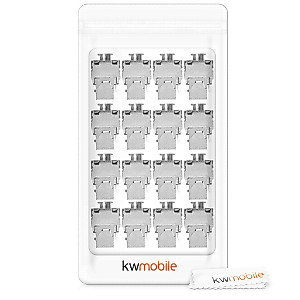kwmobile Keystone Module Jacks - 12 Piece CAT6A Shielded Keystone Jack RJ45 Cat 6A Ethernet Module 10 Gbit with Shielded Metal Housing