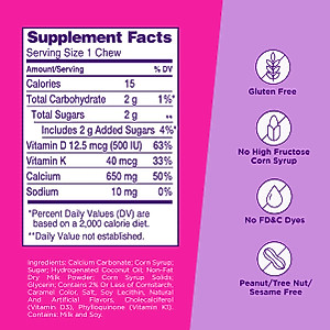 Viactiv Calcium Supplement Soft Chews, Milk Chocolate & Caramel, 200 Count