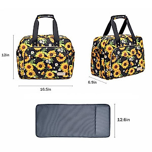 COALA HOLA 4 in 1 Baby Diaper Bag, Ergonomic Multi-function Waterproof Travel Backpack for Mom - Sunflower