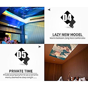 CXDTBH LED Mini Portable Home Media Player 800 Lumens Support 1080P Playback Compatible USB Projector ( Color : White-Fruit peach5 )