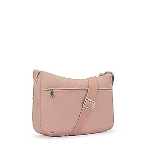 Kipling Women’s Izellah Crossbody, Super Light Everyday Purse, Nylon Shoulder Bag, Tender Rose