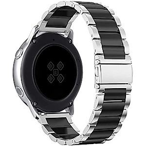 22mm Watch Band, For EIGIIS Military Smartwatch Straps, Stainless Steel Metal Replacement Straps Compatible for VALYV K22 Military Smartwatch/EIGIIS K22/EIGIIS K55 Smartwatch/Moowhsh HM09 Smartwatch