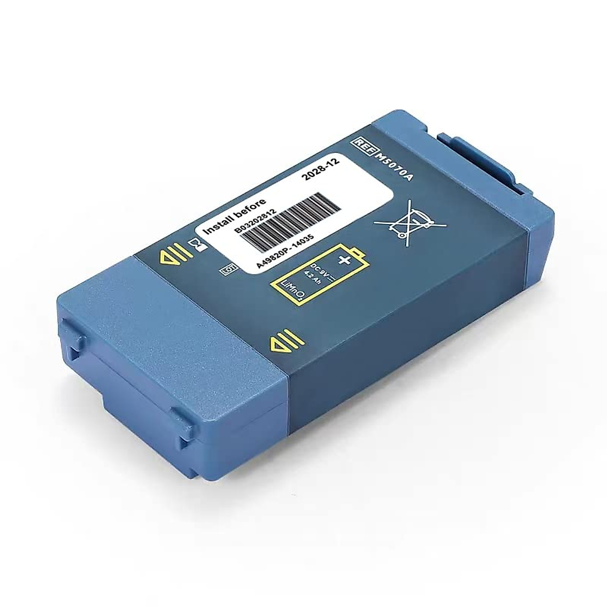 Zeemey m5070a Battery 9V Replacement Battery 4.2Ah High Capacity for AED Defibrillator Easy to Use
