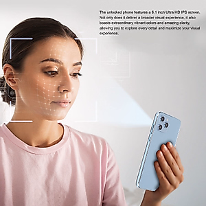 Zunate I13pro 4G Unlocked Phone for Android 11, 6.1 Inch HD Display Phone with Sensing Navigation System, Dual SIM 4GB 64GB ROM 8MP 16MP 4000mAh Battery Unlocked Mobile