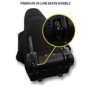 CaddyDaddy CDX-10 Padded Golf Travel Bag Cover with Large Pockets - Heavy Duty, Wheeled Golf Bag Travel Cover, Lightweight