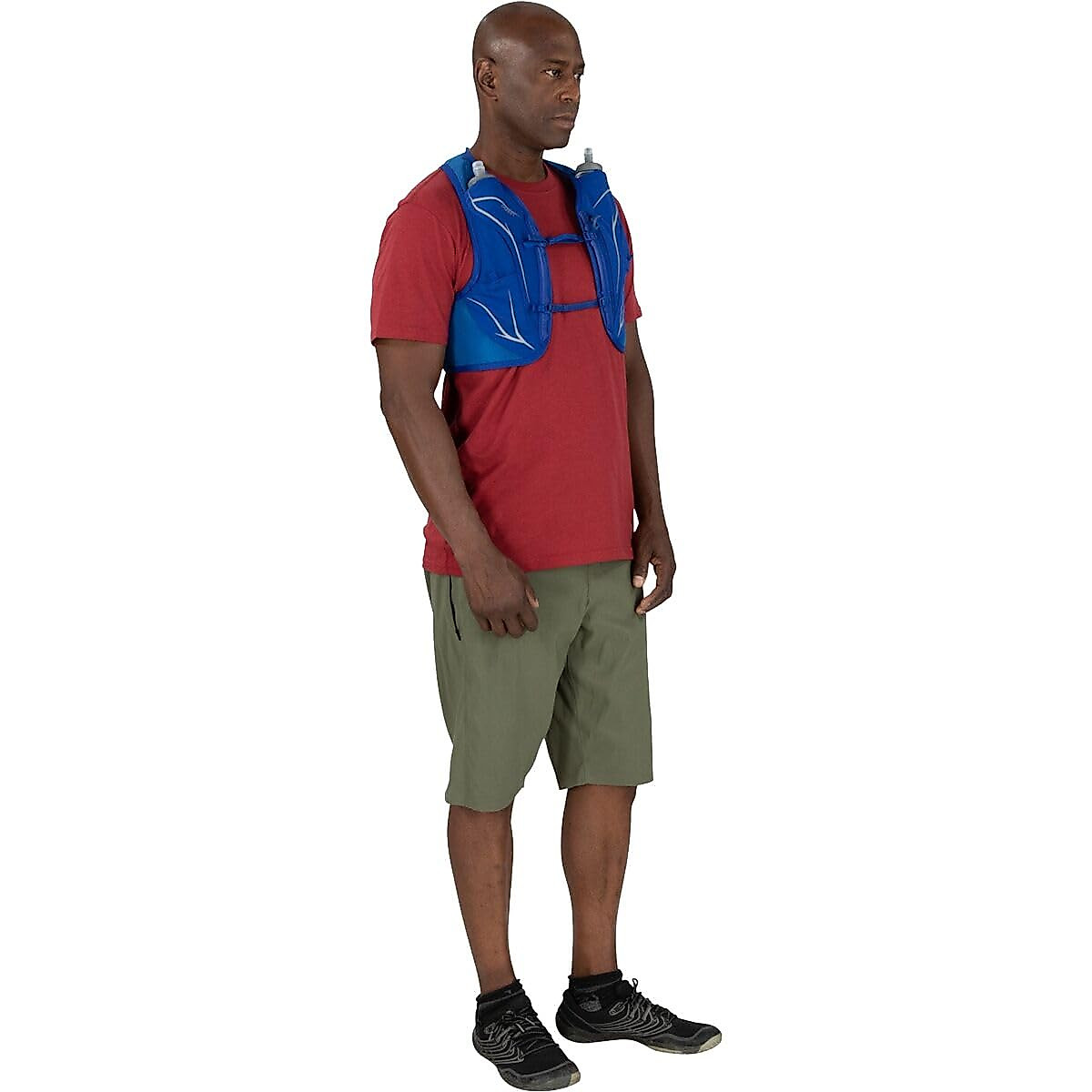 Osprey Duro LT Men's Running Hydration Vest with Hydraulics Soft Flasks, Dark Charcoal Grey, Medium