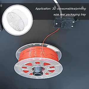 DOITOOL 3D Printer Filament Reusable Spool 3D Printer Accessories Hollow Bobbin 1kg Spool Filament Reel Parts, 7.87 x 7.87 x 2.56 inch