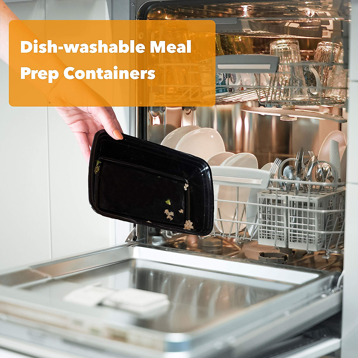 JUST PACK IT [50 Sets - 38 oz] Meal Prep Containers with Snap Tight Lids - Non-Spill Heavy Duty Food Storage Reusable Freezer Microwavable Dishwasher Safe Plastic Lunch Boxes