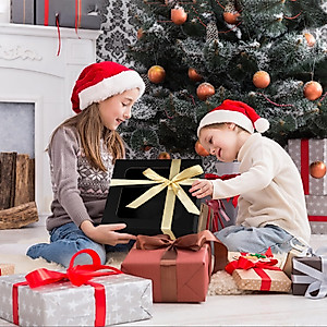 Black Gift Box with Window,7.5"x7.5"x3.1" Bridesmaid Box for Gift Giving,Birthday Gift Box with Magnetic,Closure Lid Gift Box for Presents,Cute Box,Luxury for Gift Packaging,Gift Box for Wrapping Gifts