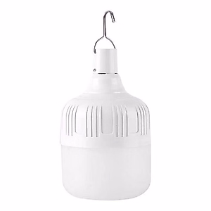 Tiiyee Emergency Light Bulb, LED Rechargeable Lantern Flashlight Portable Lighting Equivalent Backup for Power Outages Household Camping Tent Night Fishing Outdoor Activity Reading