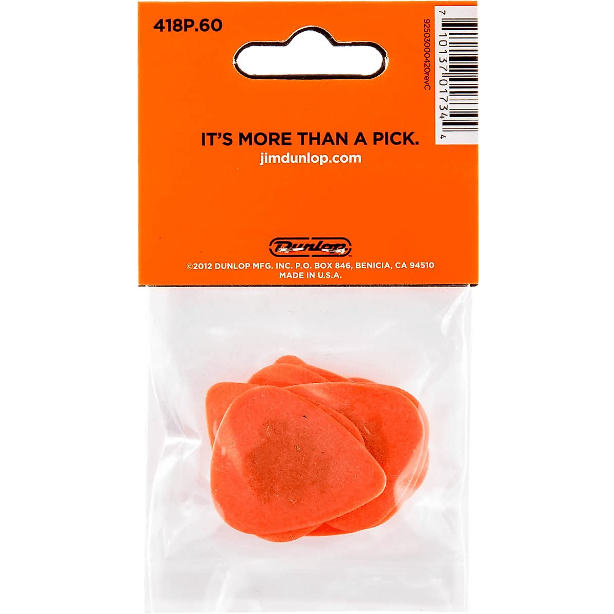 Dunlop Tortex Standard Guitar Picks .60 mm 1 Dozen