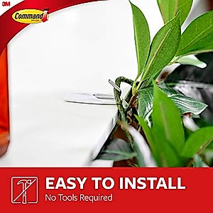 Command Medium Wire Toggle Hooks, Damage Free Hanging Wall Hooks with Adhesive Strips, No Tools Wall Hooks for Hanging Organizational Items in Living Spaces, 7 White Hooks and 8 Command Strips