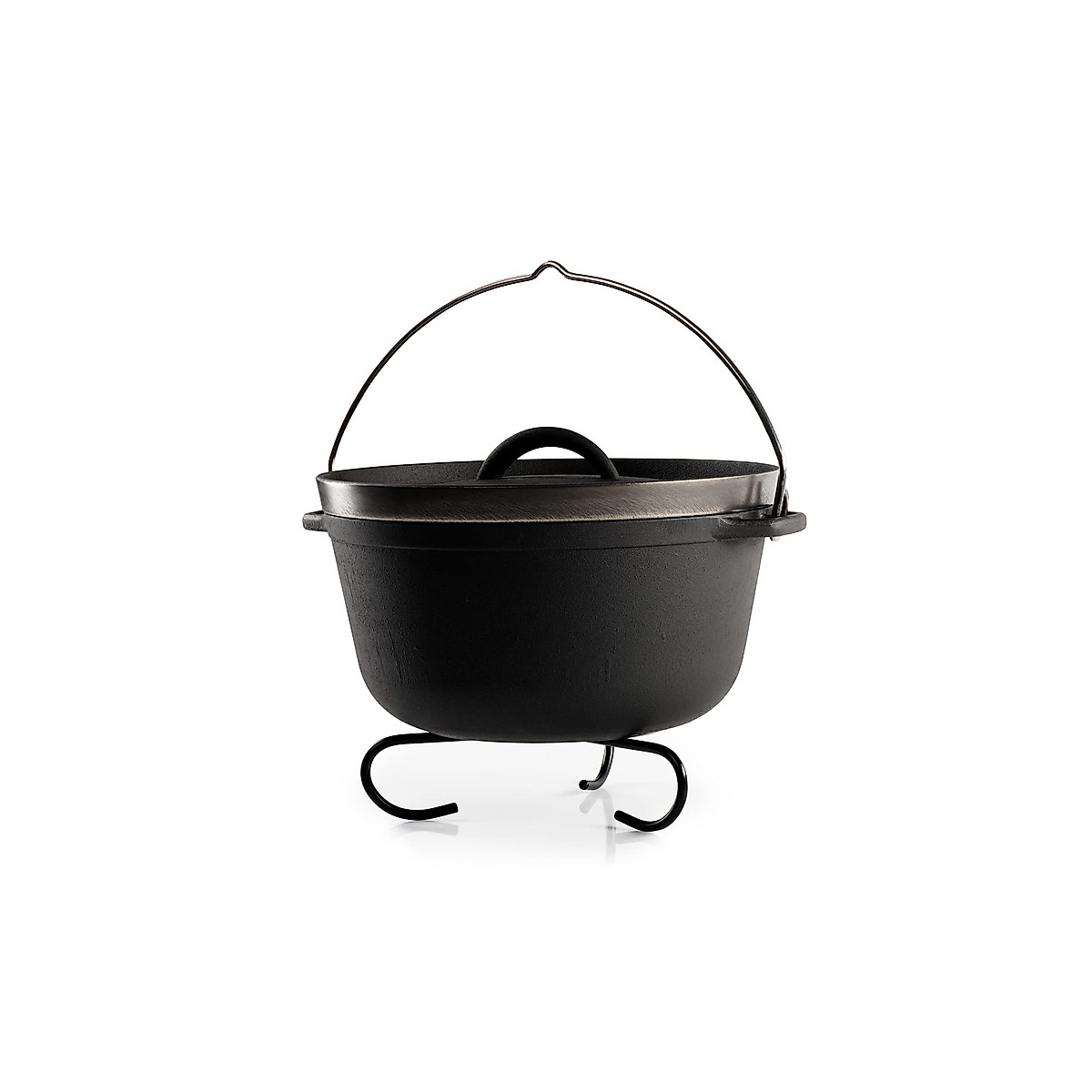 GSI Outdoors Guidecast 5qt Dutch Oven | Cast Iron Dutch Oven for Camping, Cabin and Home Kitchen