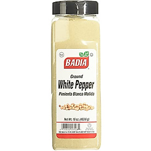 Badia Spices inc Spice, White Pepper Ground, 16-Ounce
