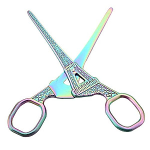 Embroidery Scissors Stainless SteelStitch Scissors Eiffel Tower Shape Sewing Shears DIY Art Work Embroidery Tool Scissor for Needlework Embroidery Sewing Craft Art Work(Multicolour)