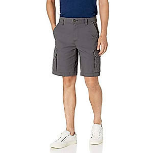Amazon Essentials Men's 10” Lightweight Ripstop Stretch Cargo Short, Dark Grey, 32